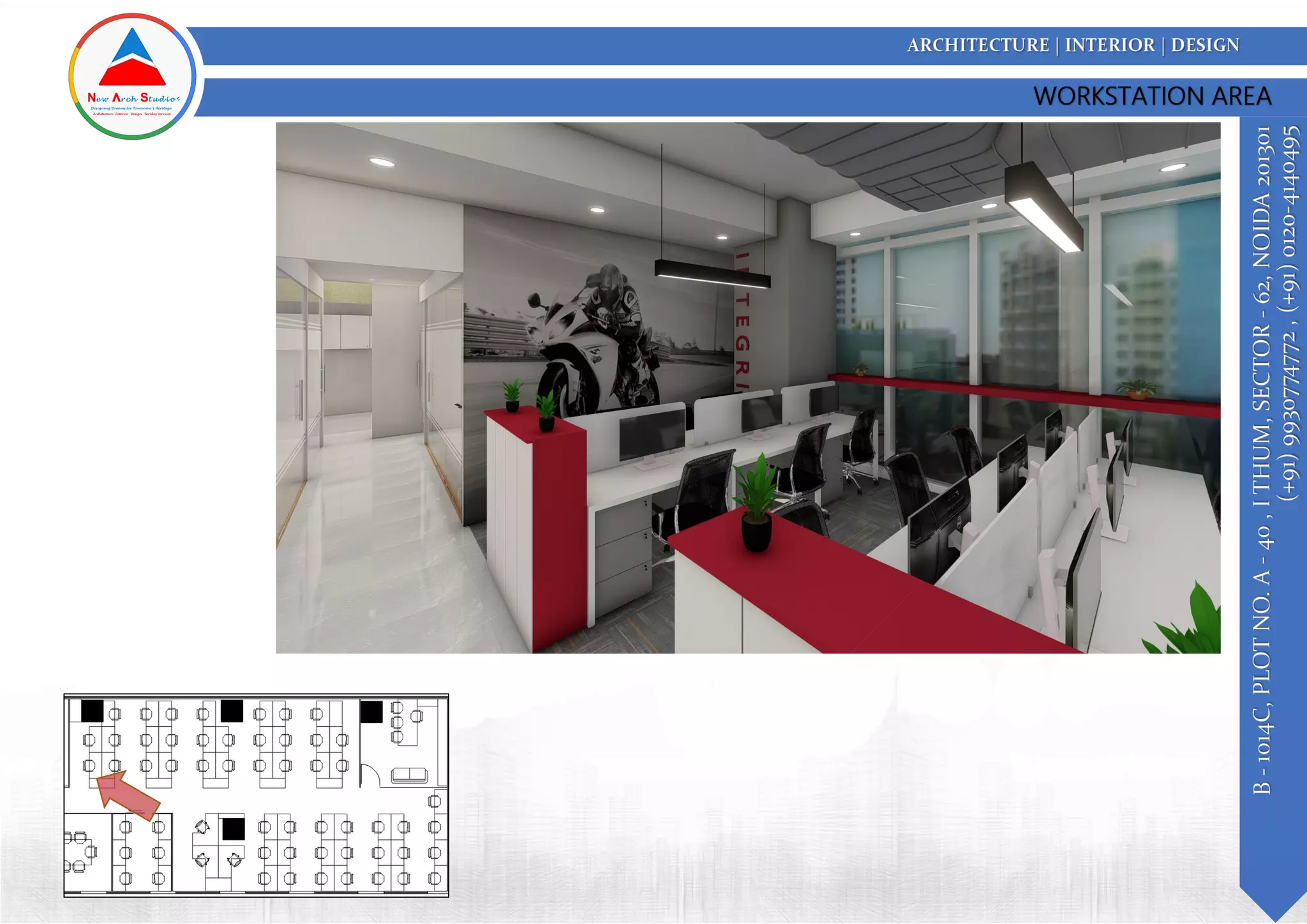 corporate office interior done by New Arch Studios Neha Chopra | PPT