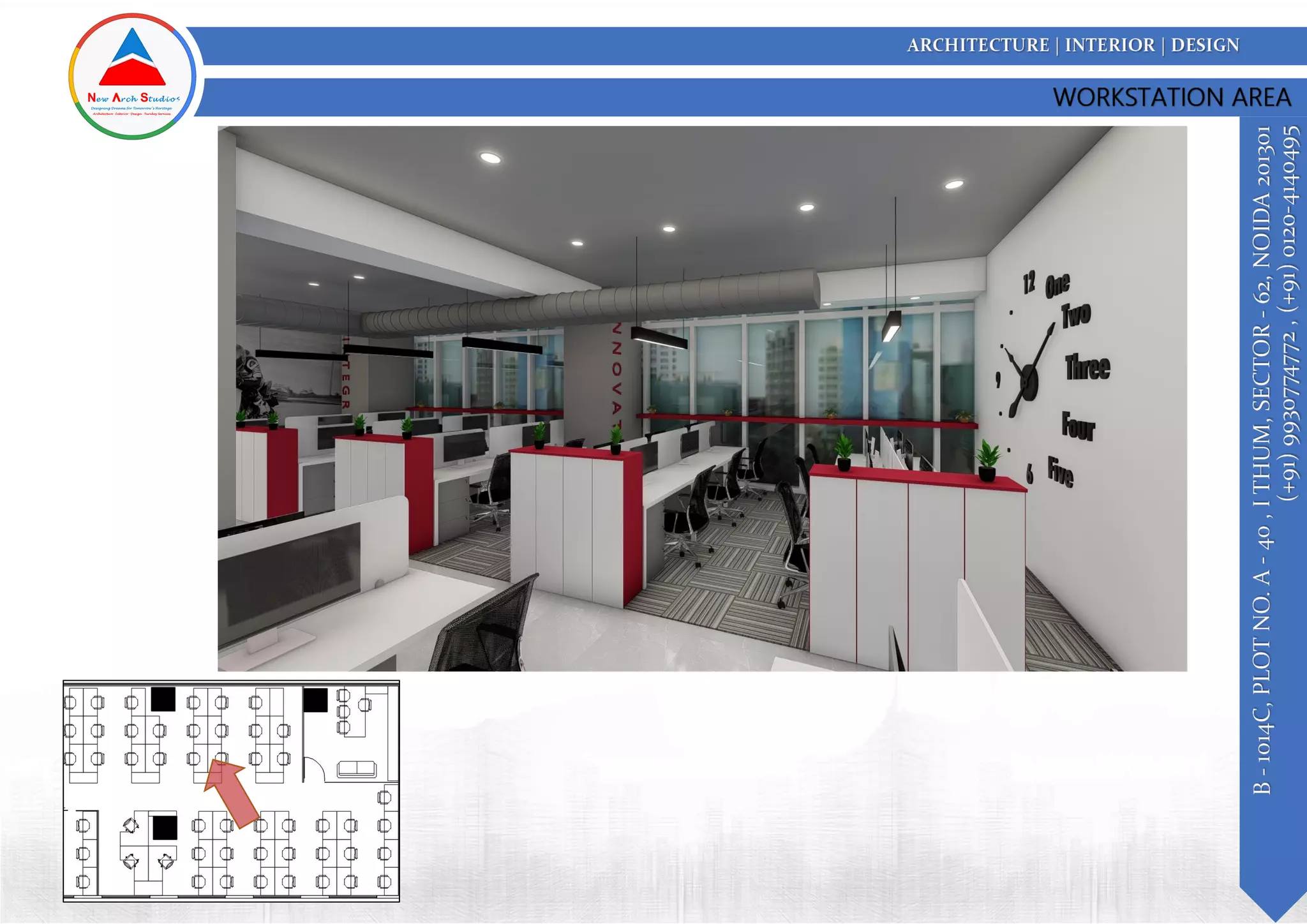 corporate office interior done by New Arch Studios Neha Chopra | PPT