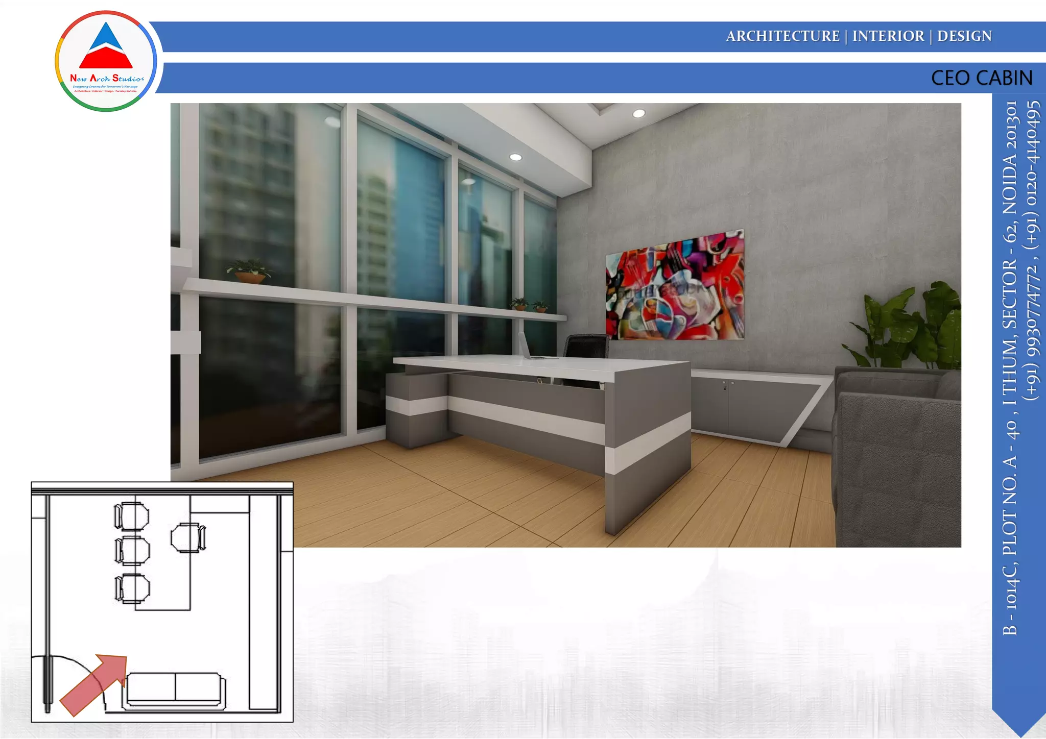 corporate office interior done by New Arch Studios Neha Chopra | PPT