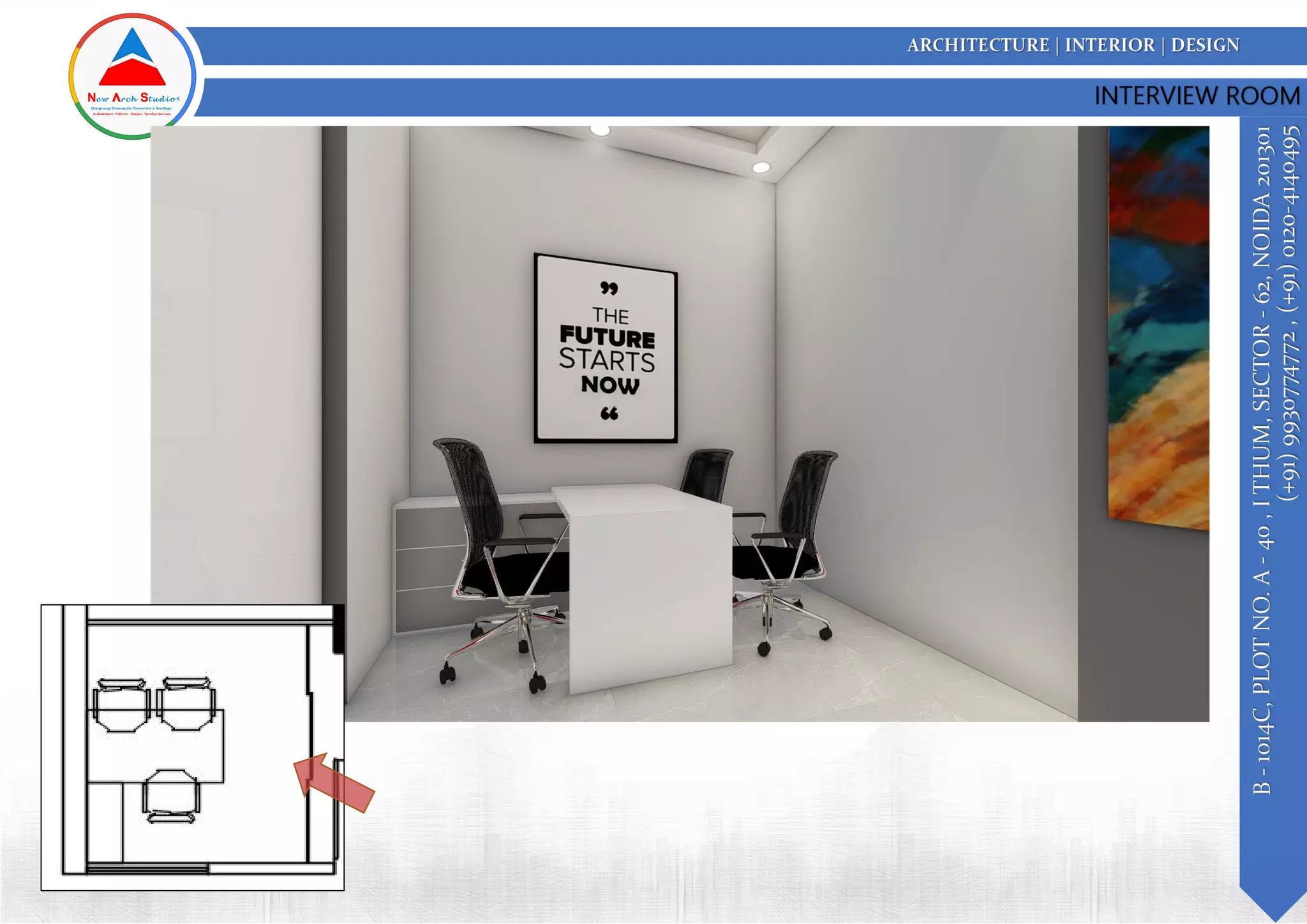 corporate office interior done by New Arch Studios Neha Chopra | PPT