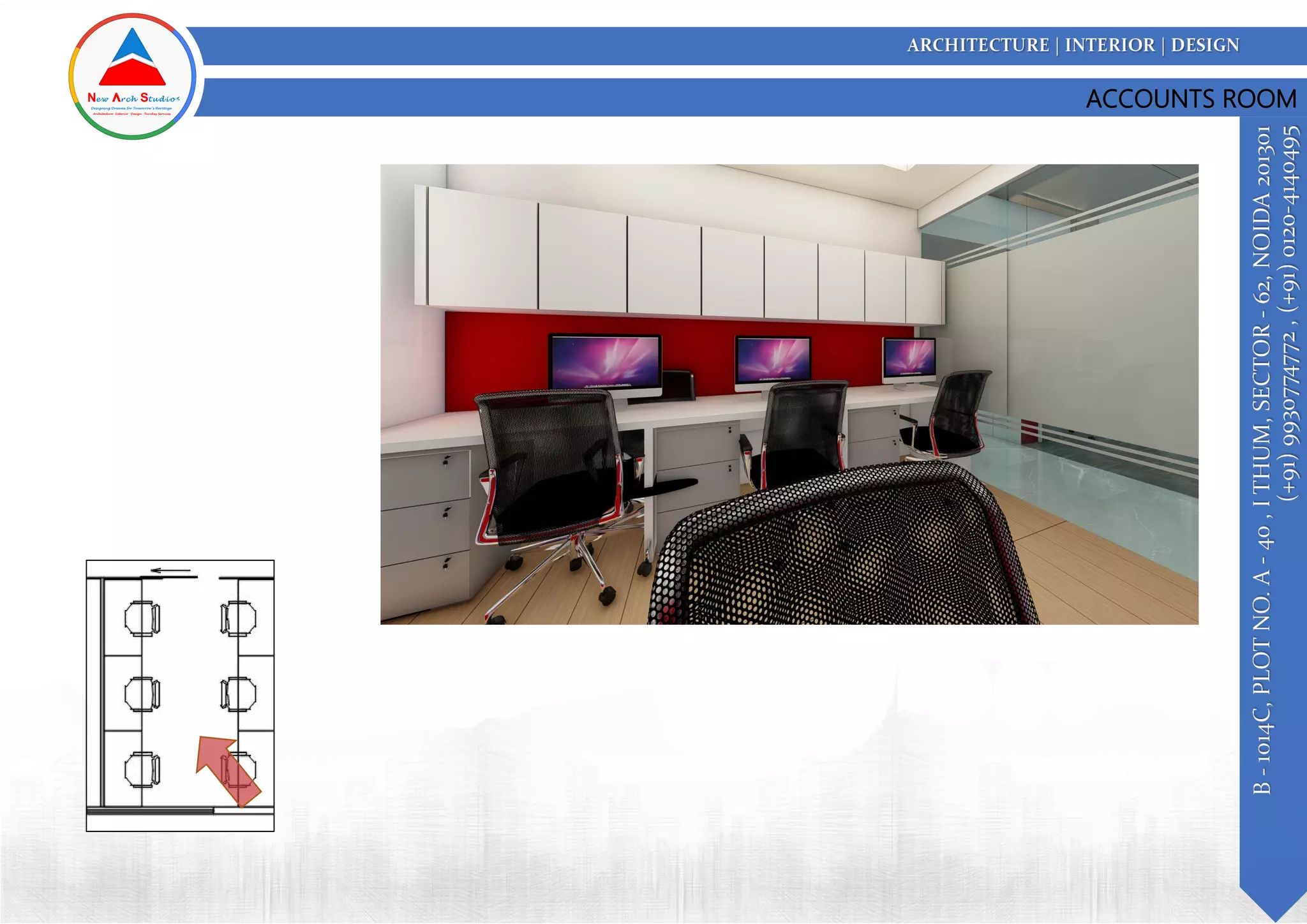 corporate office interior done by New Arch Studios Neha Chopra | PPT