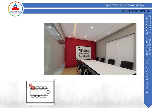 corporate office interior done by New Arch Studios Neha Chopra | PDF