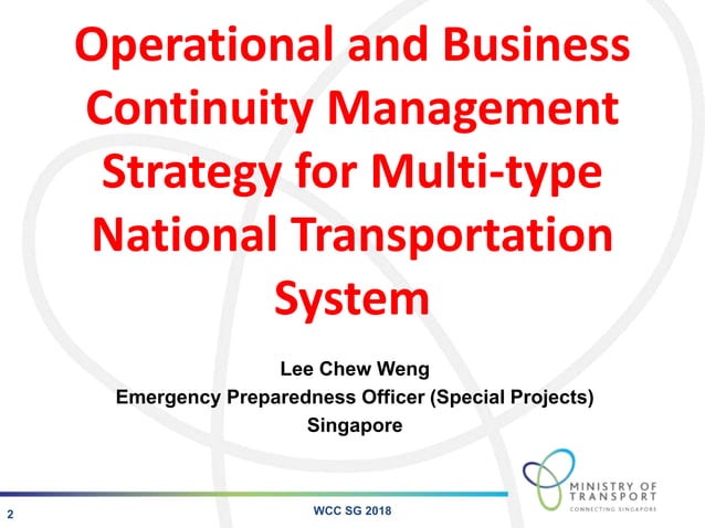 Operational and Business Continuity Management Strategy for Multi-type ...
