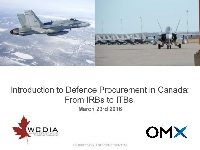 WCDIA: Introduction to Defence Procurement in Canada