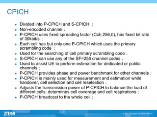 Wcdma p&o-c-en-channel structure-3-40 | PPT