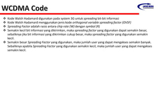 Wcdma basic introduction | PPTX