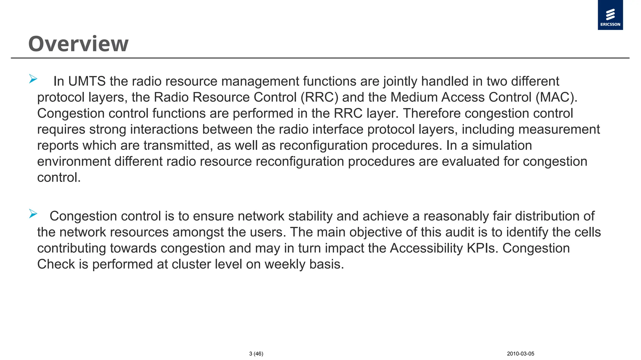 wcdma_Congestion_Analysis part of optimization | PPT | Computer Networking | Computing