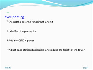 Wcdma dt analysis using TEMS Investigation | PPT