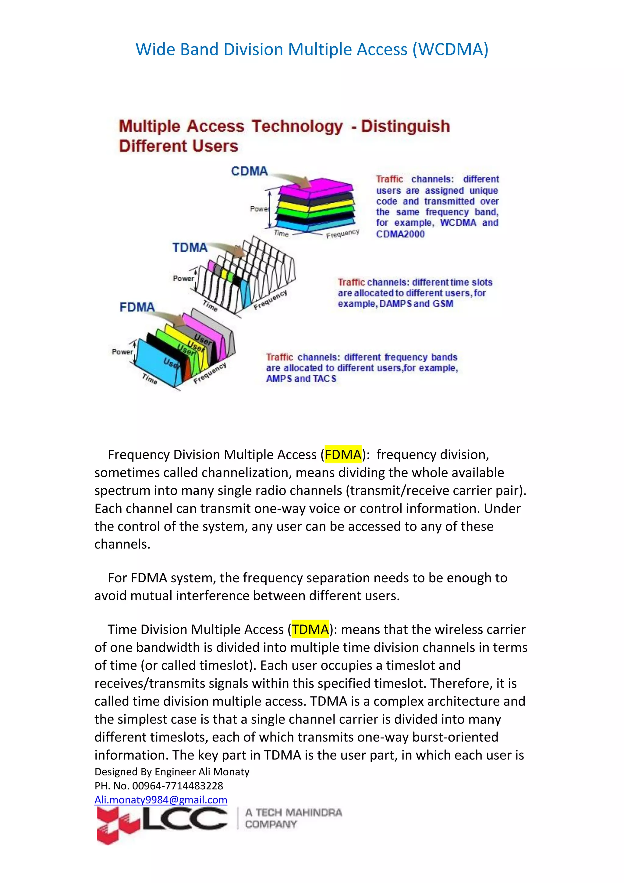 WCDMA Principles | PDF