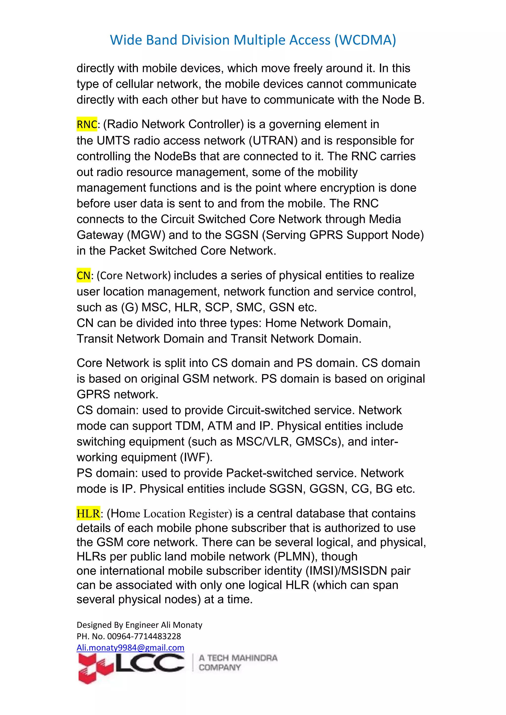 WCDMA Principles | PDF