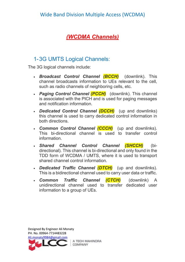 WCDMA Principles | PDF