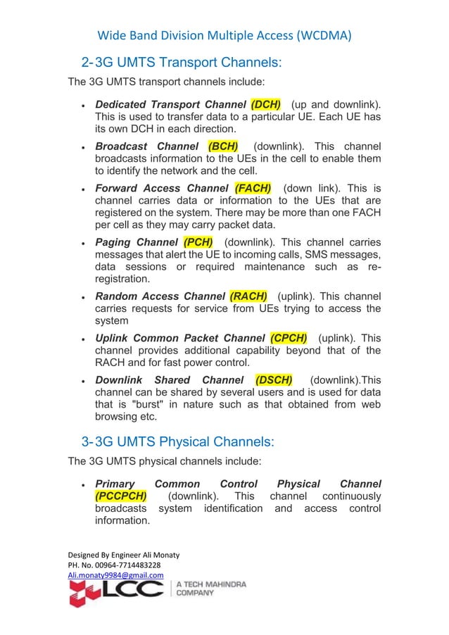 WCDMA Principles | PDF