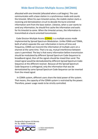 WCDMA Principles | PDF