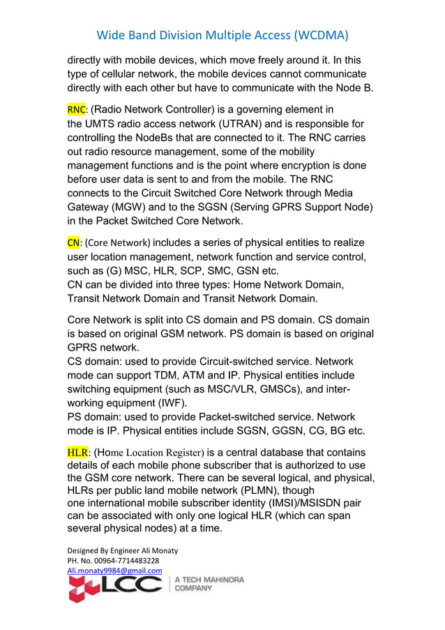 WCDMA Principles | PDF