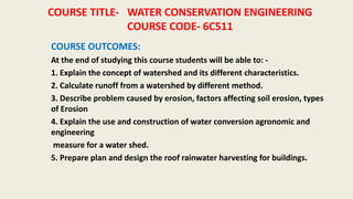 WCE-Unit-1-1.pdf@#123 water Conservation Engineering | PPT