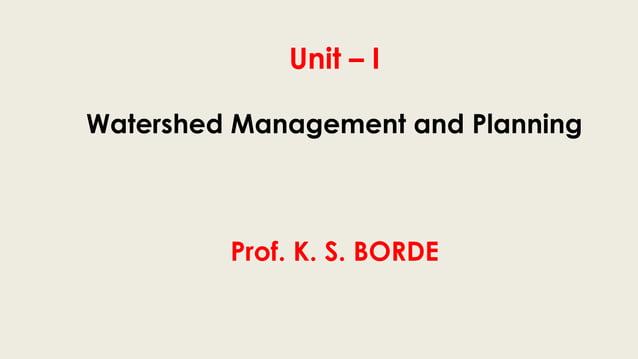 WCE-Unit-1-1.pdf@#123 water Conservation Engineering | PPT