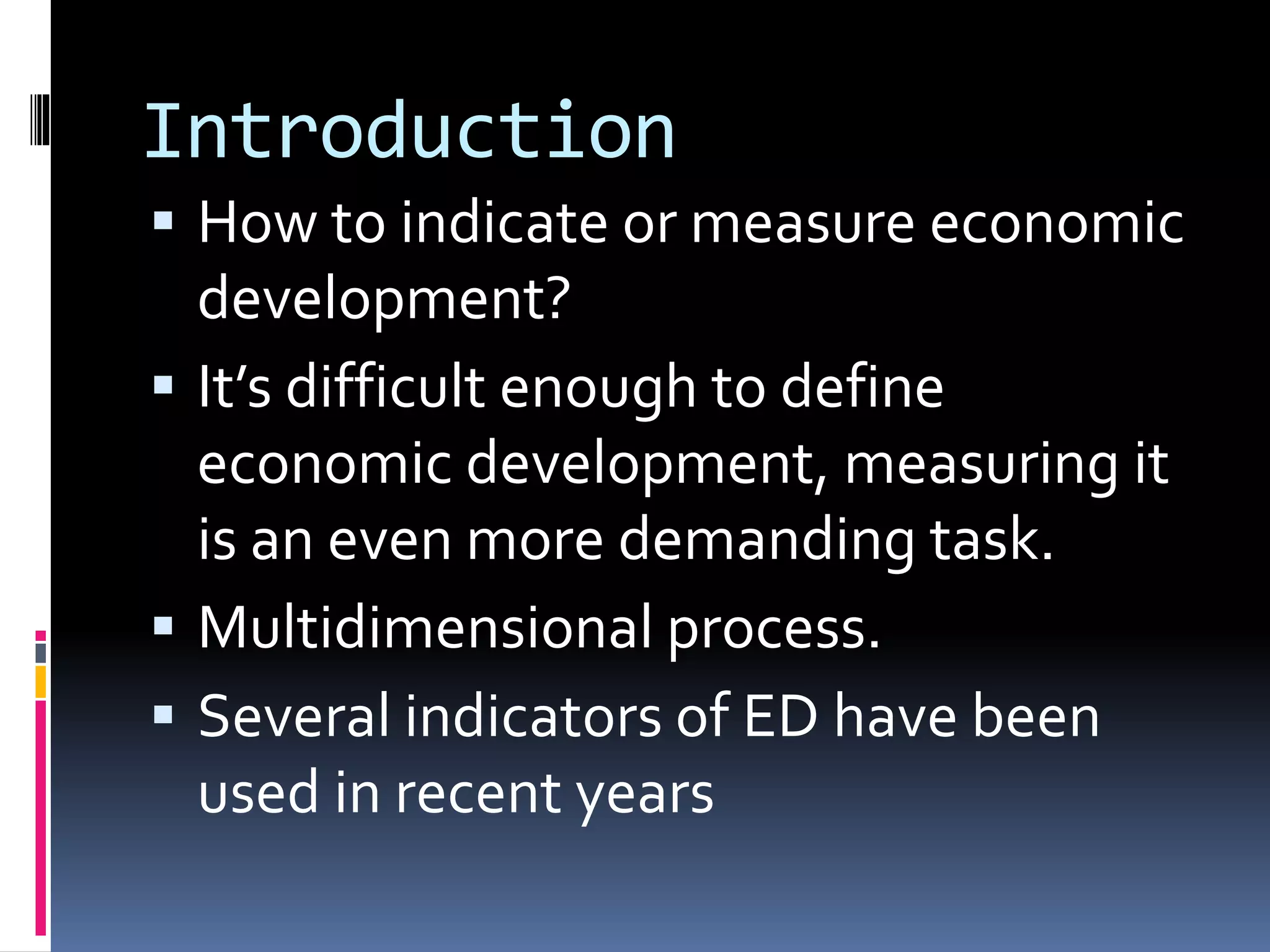 Indicators of Development | PPTX