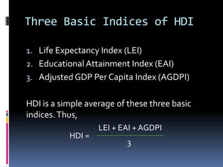 Indicators of Development | PPTX