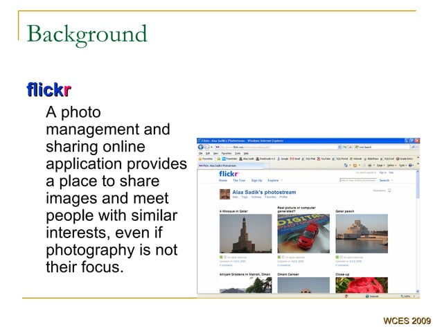 Improving Visual Literacy through Flickr | PPT