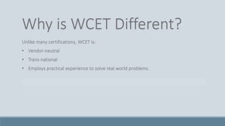 WCET Presentation | PPTX