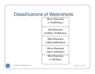 WCE -- watershed management | PDF | Agriculture | Industries