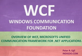 Windows Communication Foundation (WCF) | PDF