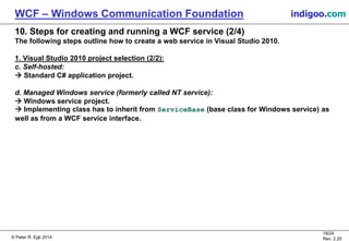 Windows Communication Foundation (WCF) | PDF