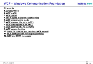 Windows Communication Foundation (WCF) | PDF
