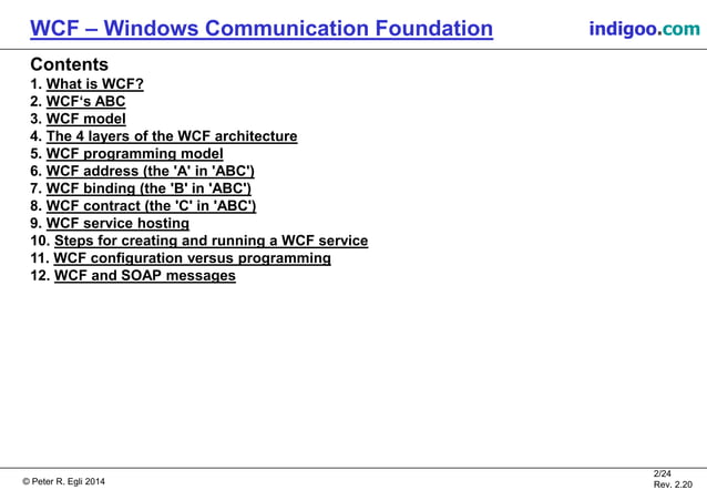Windows Communication Foundation (WCF) | PPT