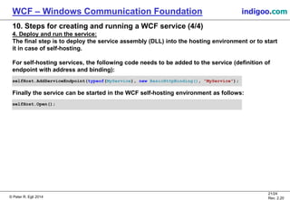 Windows Communication Foundation (WCF) | PDF