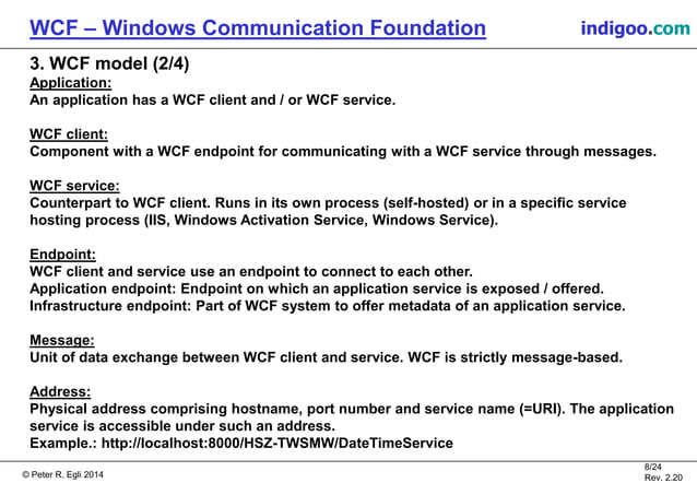 Windows Communication Foundation Wcf Ppt