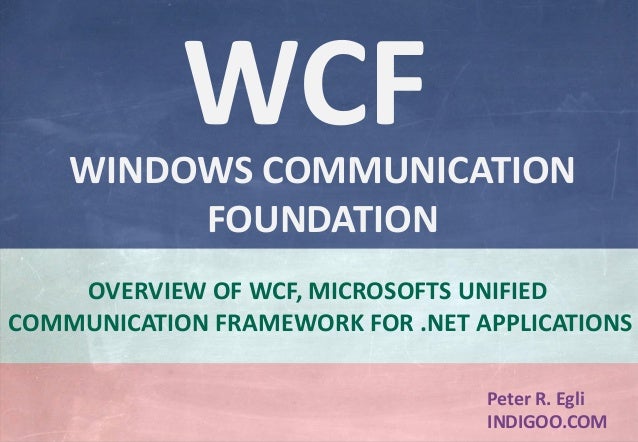 Windows Communication Foundation Wcf