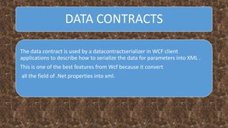 Wcf and its features | PPTX