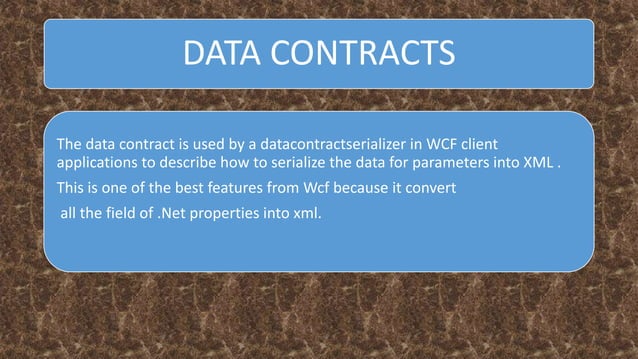 Wcf and its features | PPTX