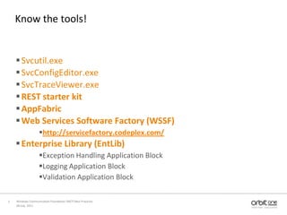 Windows Communication Foundation (WCF) Best Practices | PPTX