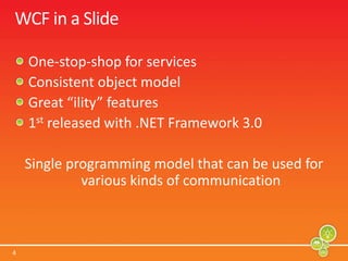 WCF - In a Week | PPT