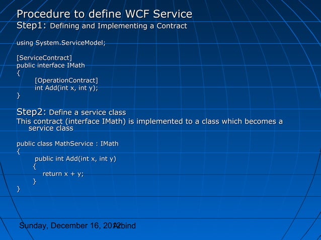 Wcf architecture overview | PPT