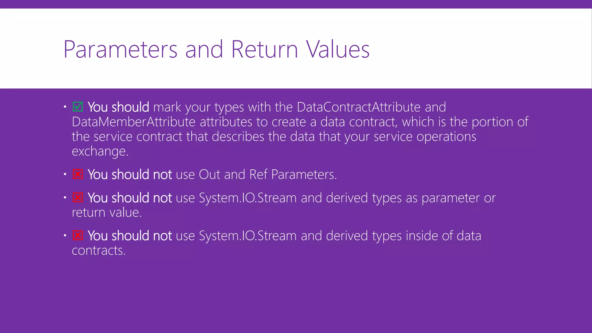 Wcf best practice | PPTX