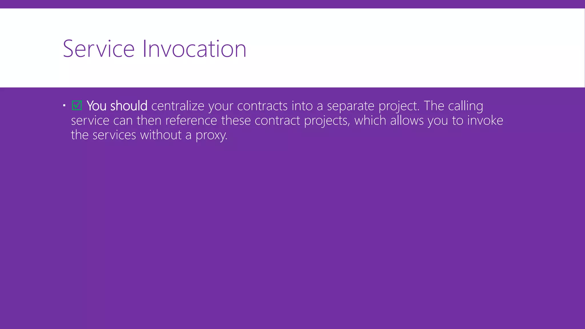 Wcf best practice | PPTX