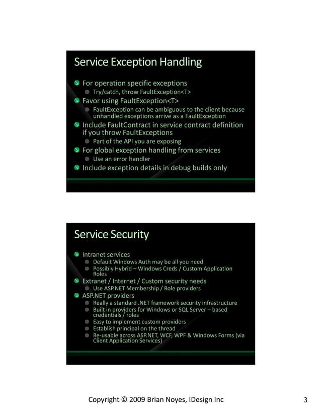 Wcf best practices | PDF