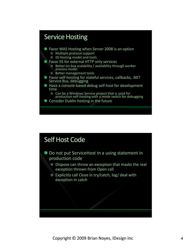 Wcf best practices | PDF