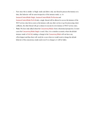 Wcf concurency | PDF