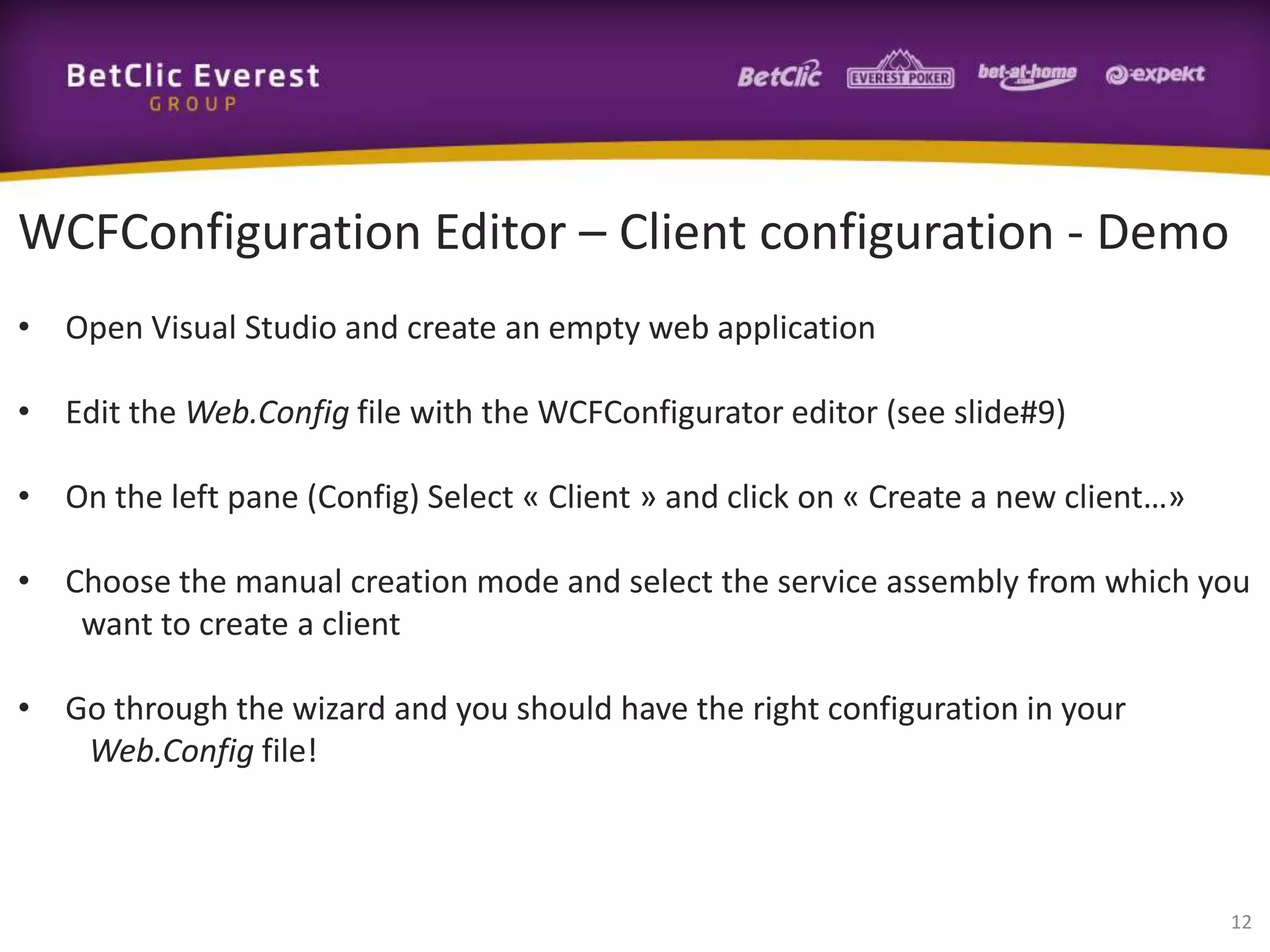 WCF Configuration - The basics | PPTX