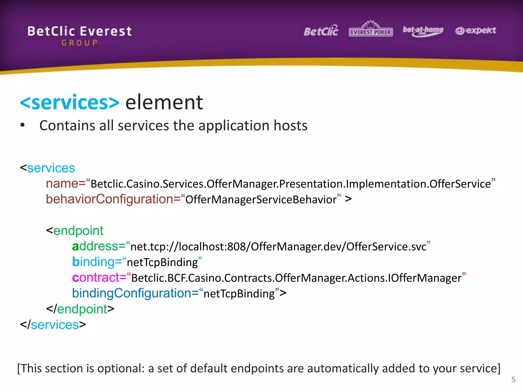 WCF Configuration - The basics | PPTX
