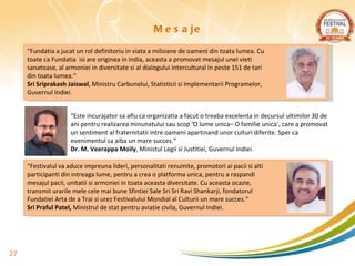 Festivalul Mondial al Culturii | PPT