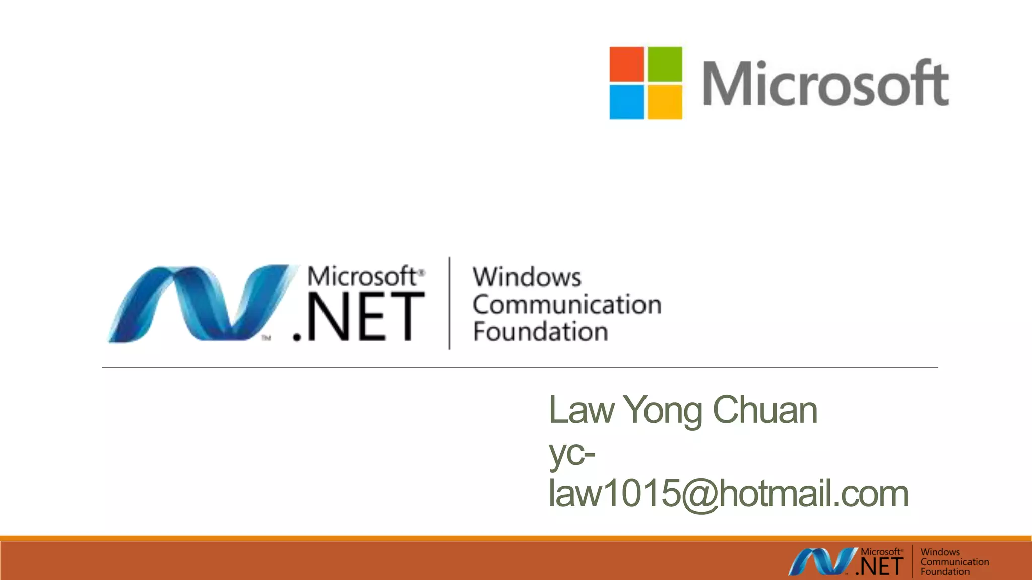 Windows Communication Foundation | PPT