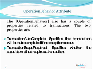 Wcf Transaction Handling | PPS