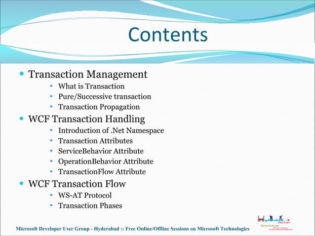 Wcf Transaction Handling | PPS