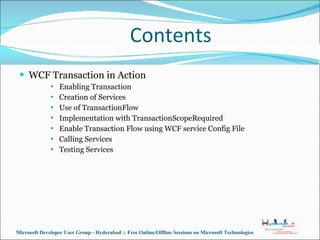 Wcf Transaction Handling | PPS