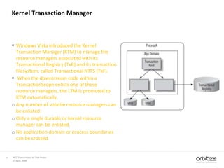 WCF Transactions | PPT